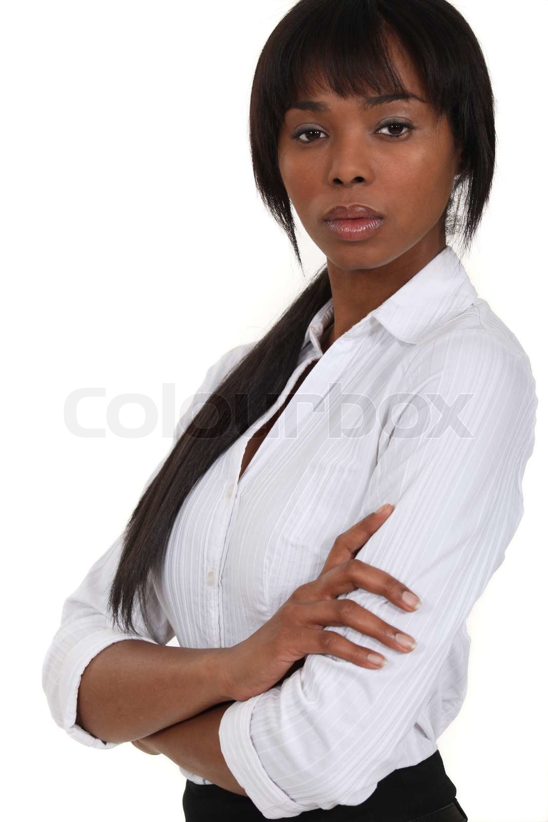Portrait of black woman | Stock image | Colourbox