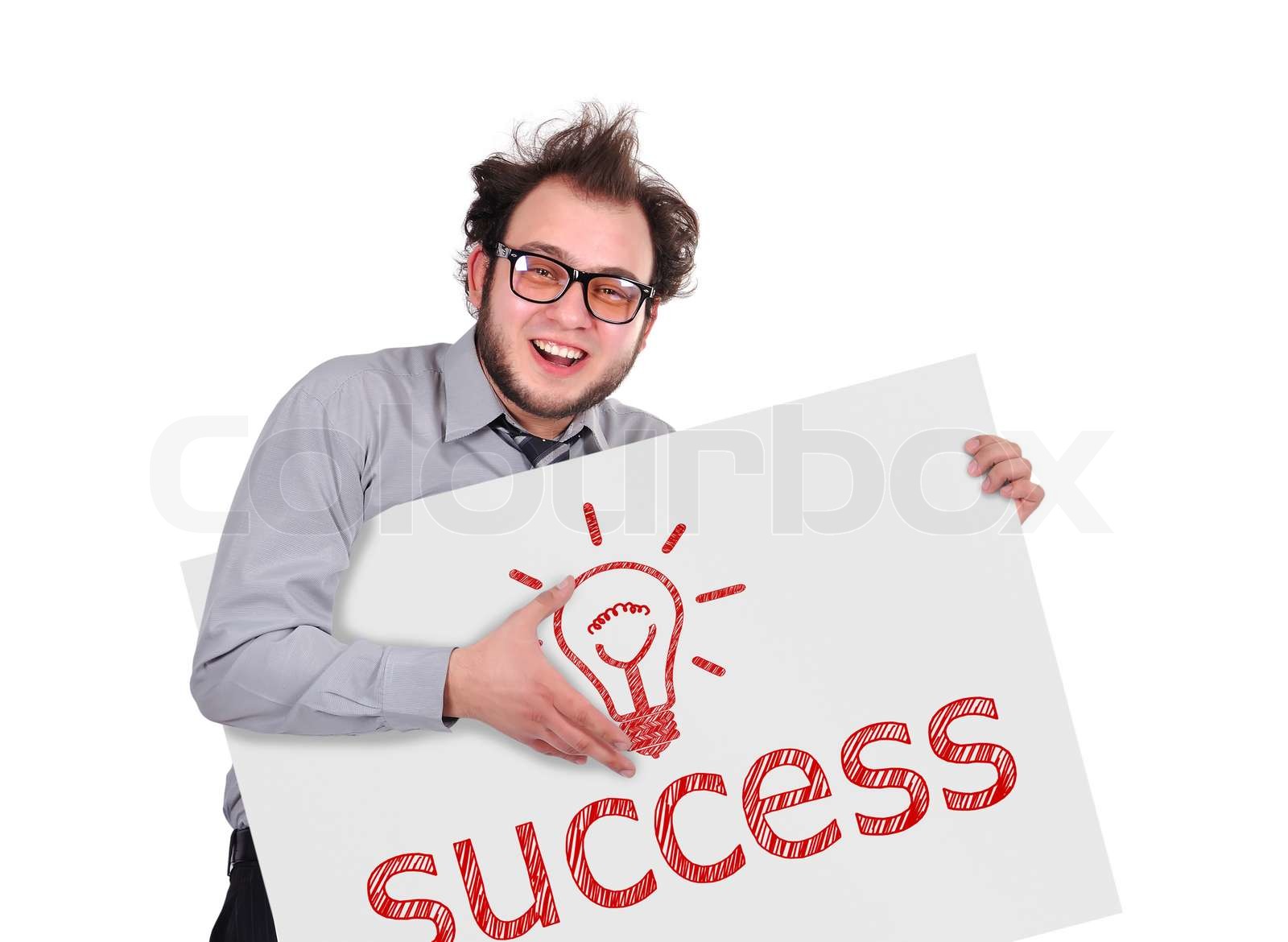 signboard with success symbol | Stock image | Colourbox