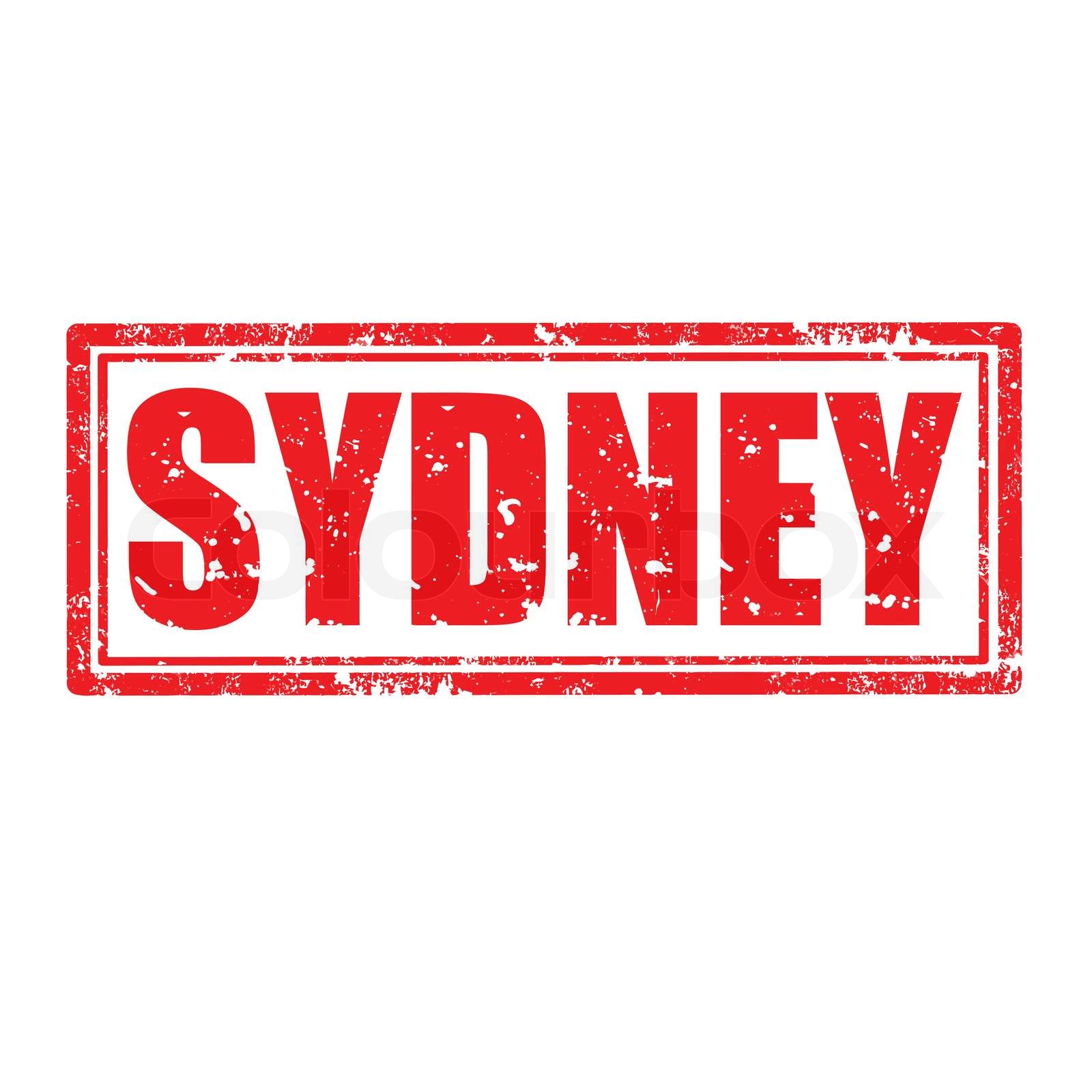 Sydney-stamp | Stock vector | Colourbox
