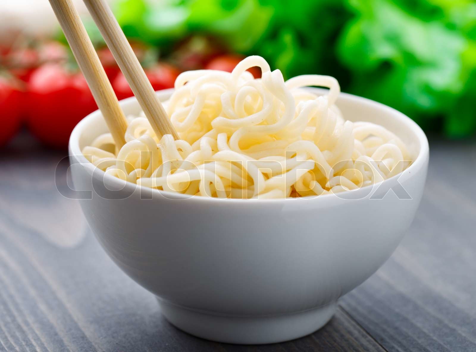 Noodles in a bowl | Stock image | Colourbox