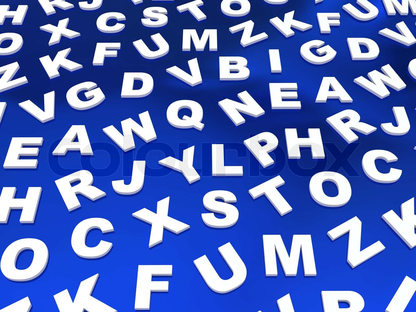 letters of the English alphabet | Stock image | Colourbox