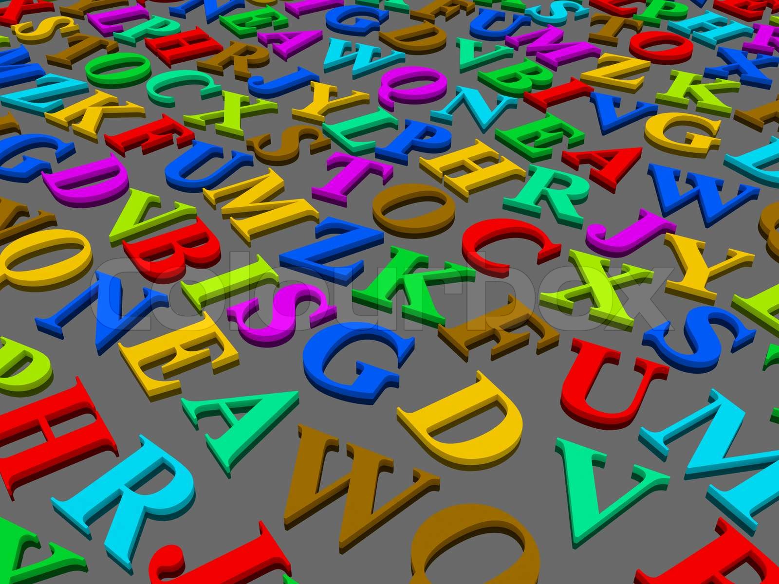 bogstaver i det engelske alfabet | Stock foto | Colourbox