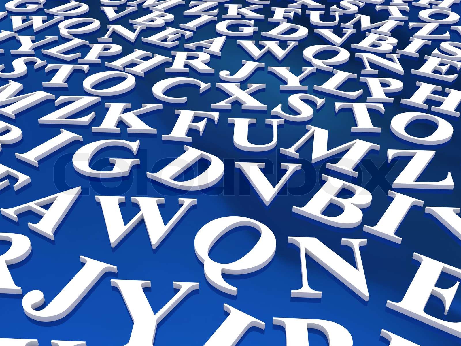 letters of the English alphabet | Stock image | Colourbox