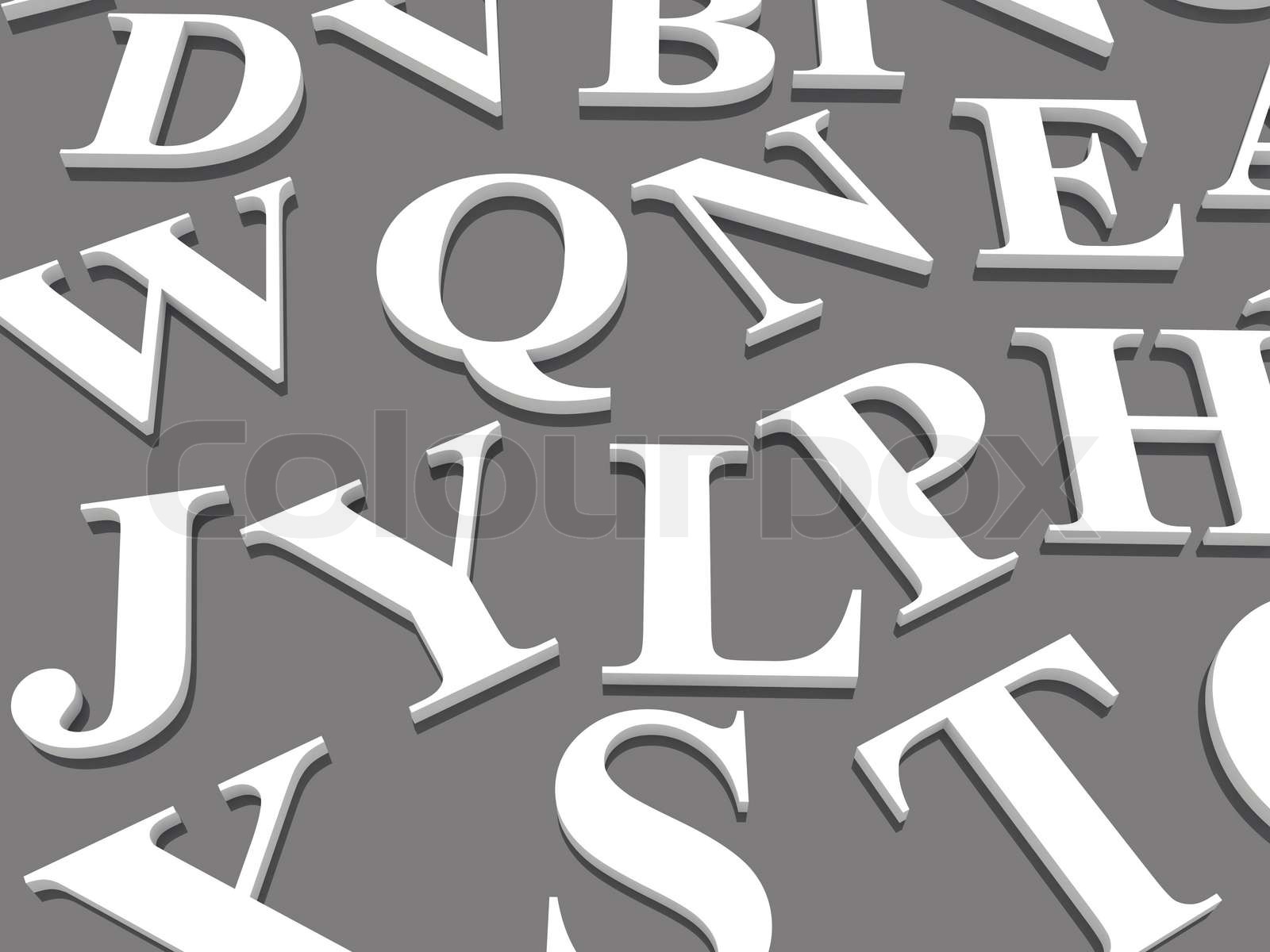 bogstaver i det engelske alfabet | Stock foto | Colourbox