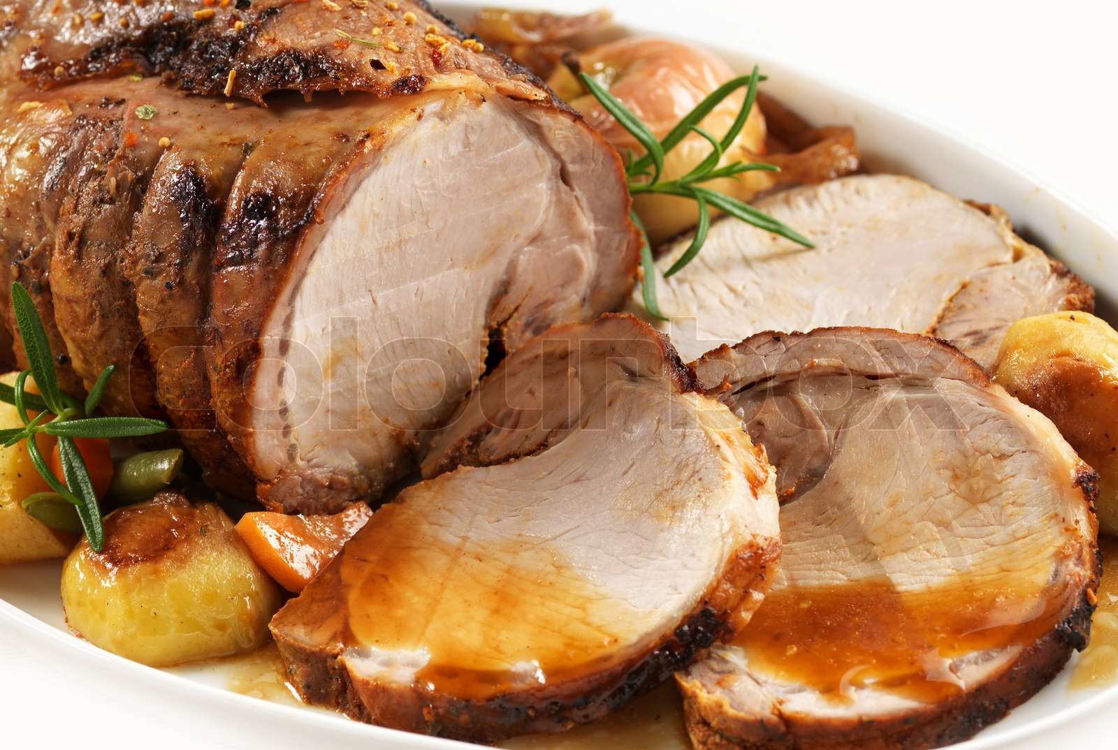 roasted pork | Stock image | Colourbox