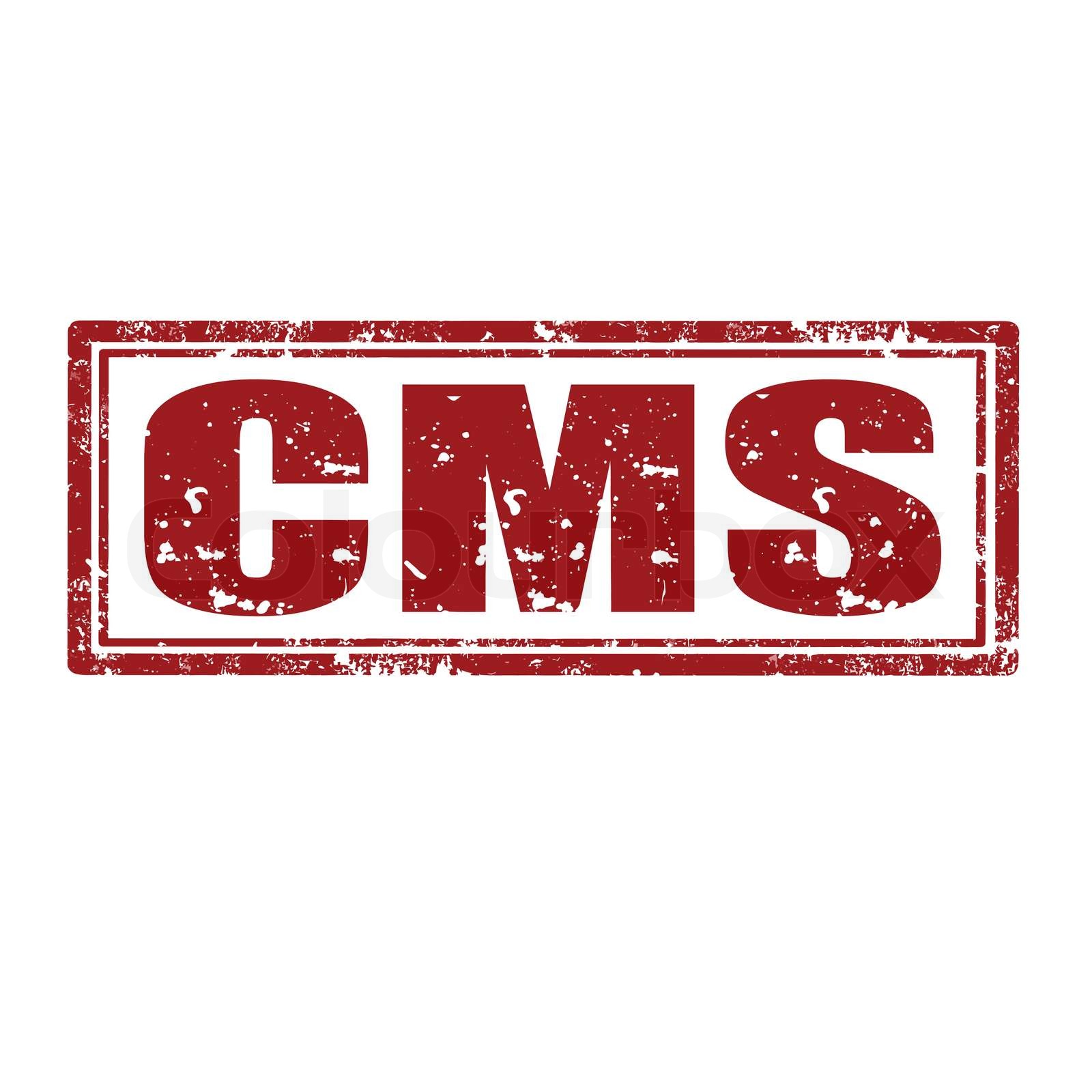 CMS-stamp | Stock vector | Colourbox