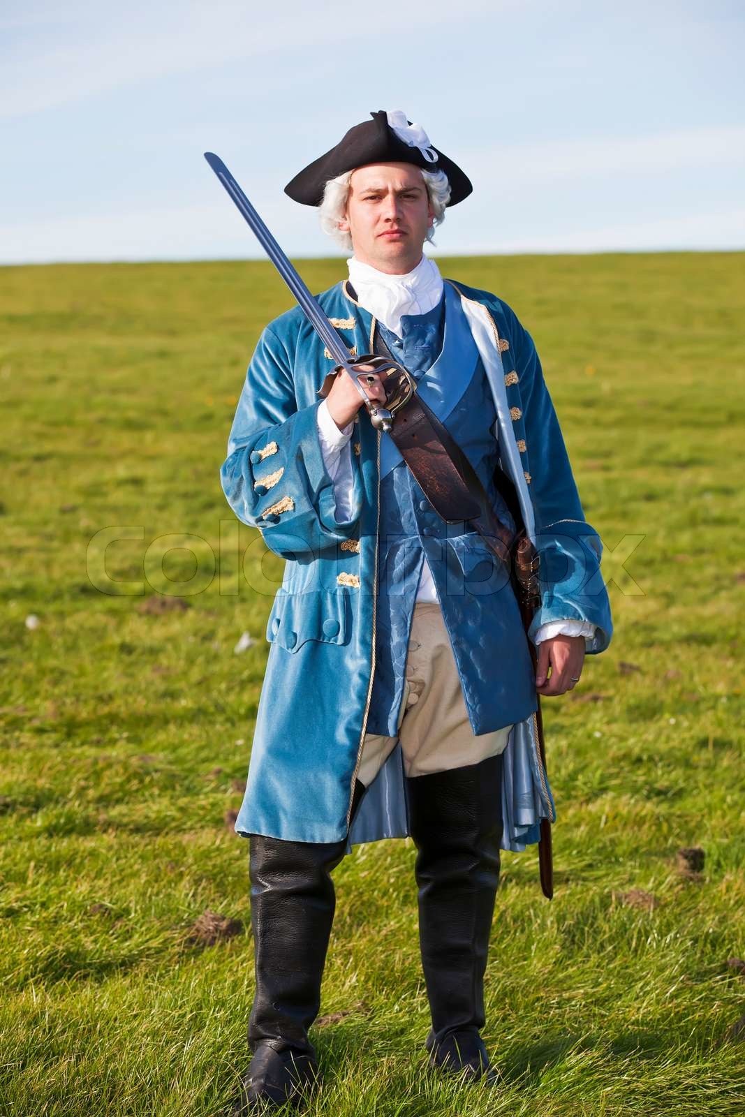 18th century British army infantry Redcoat uniform | Stock image ...