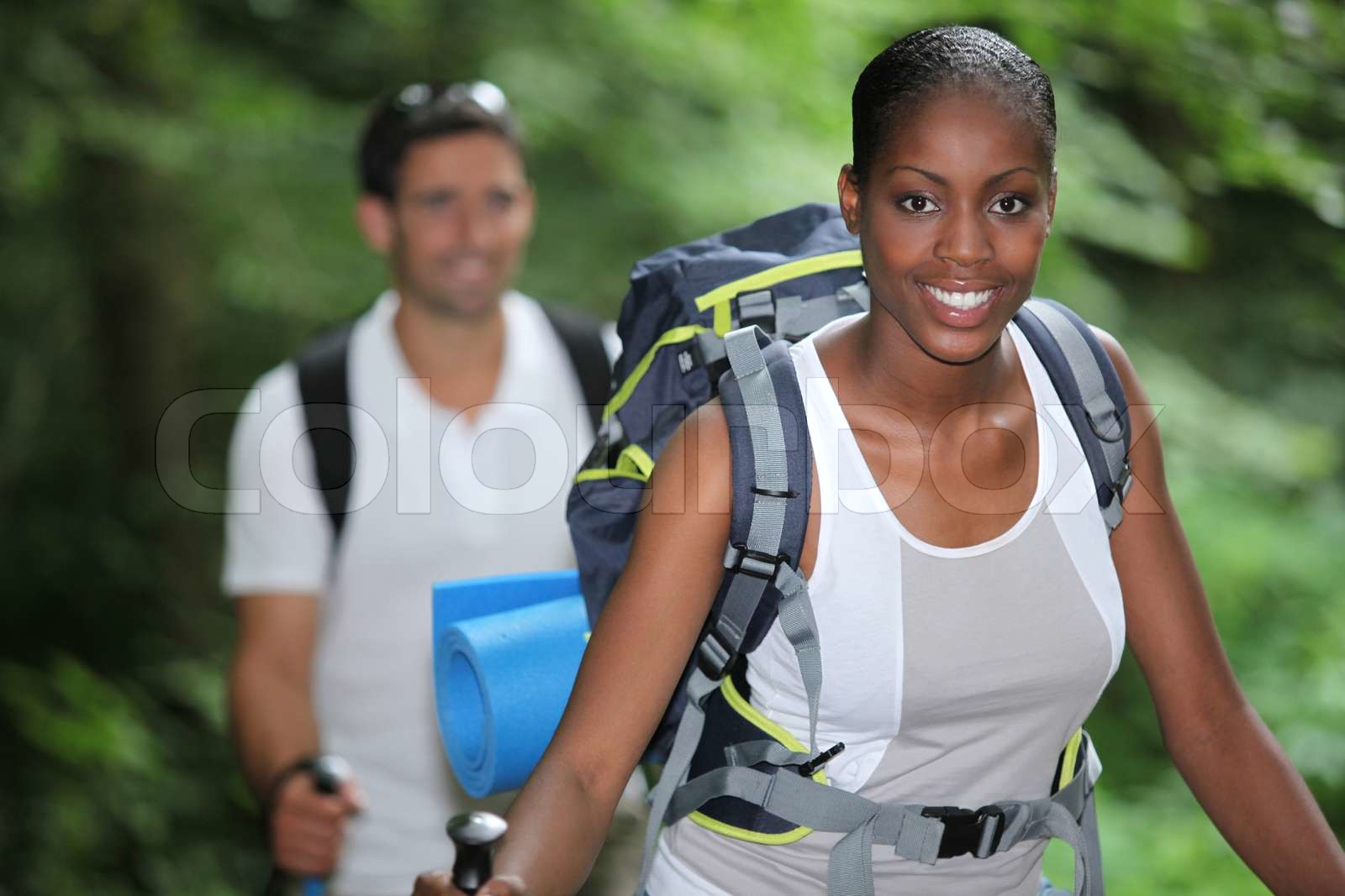 portrait of a woman hiking | Stock image | Colourbox