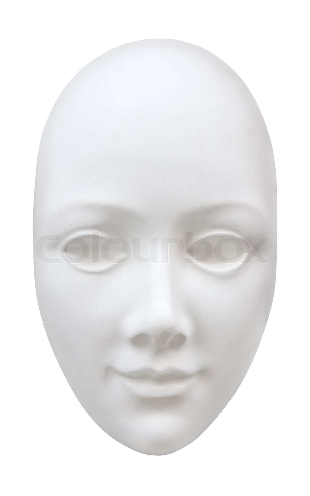 Abstract clear white face | Stock image | Colourbox