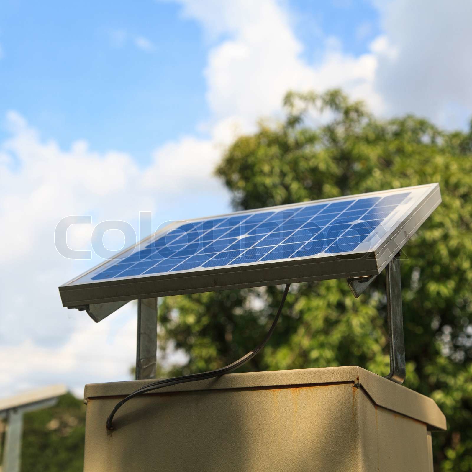 Small solar panel | Stock image | Colourbox