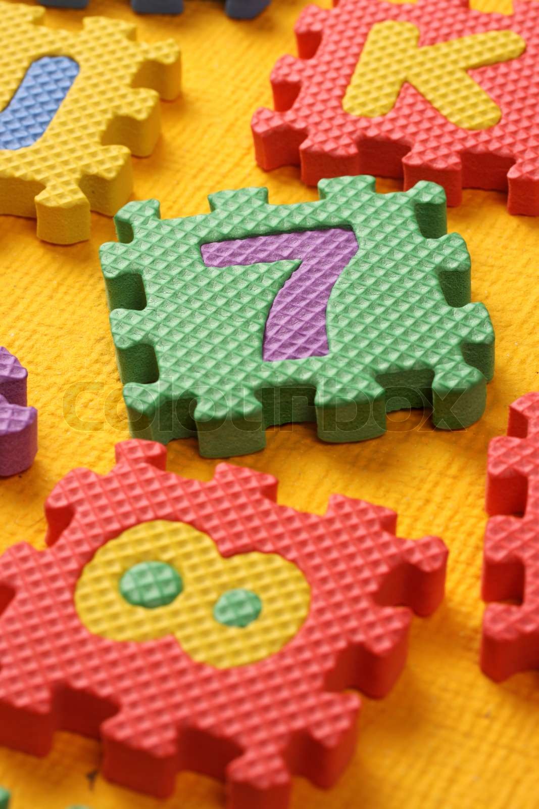 Alphabet and numbers | Stock image | Colourbox