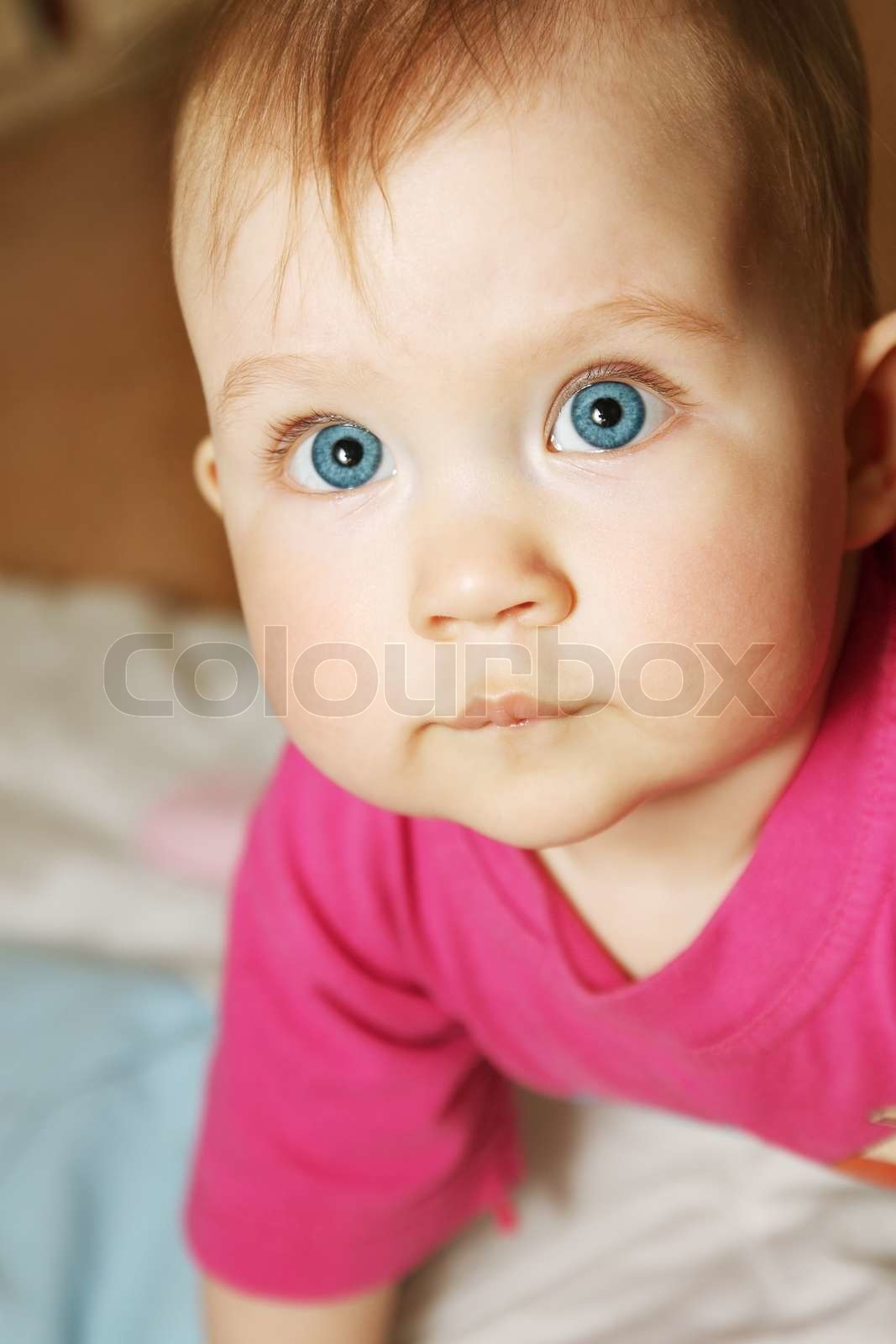child with blue eyes | Stock image | Colourbox