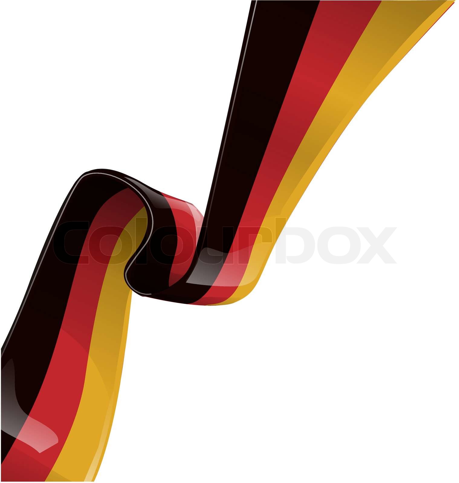 german ribbon flag | Stock vector | Colourbox