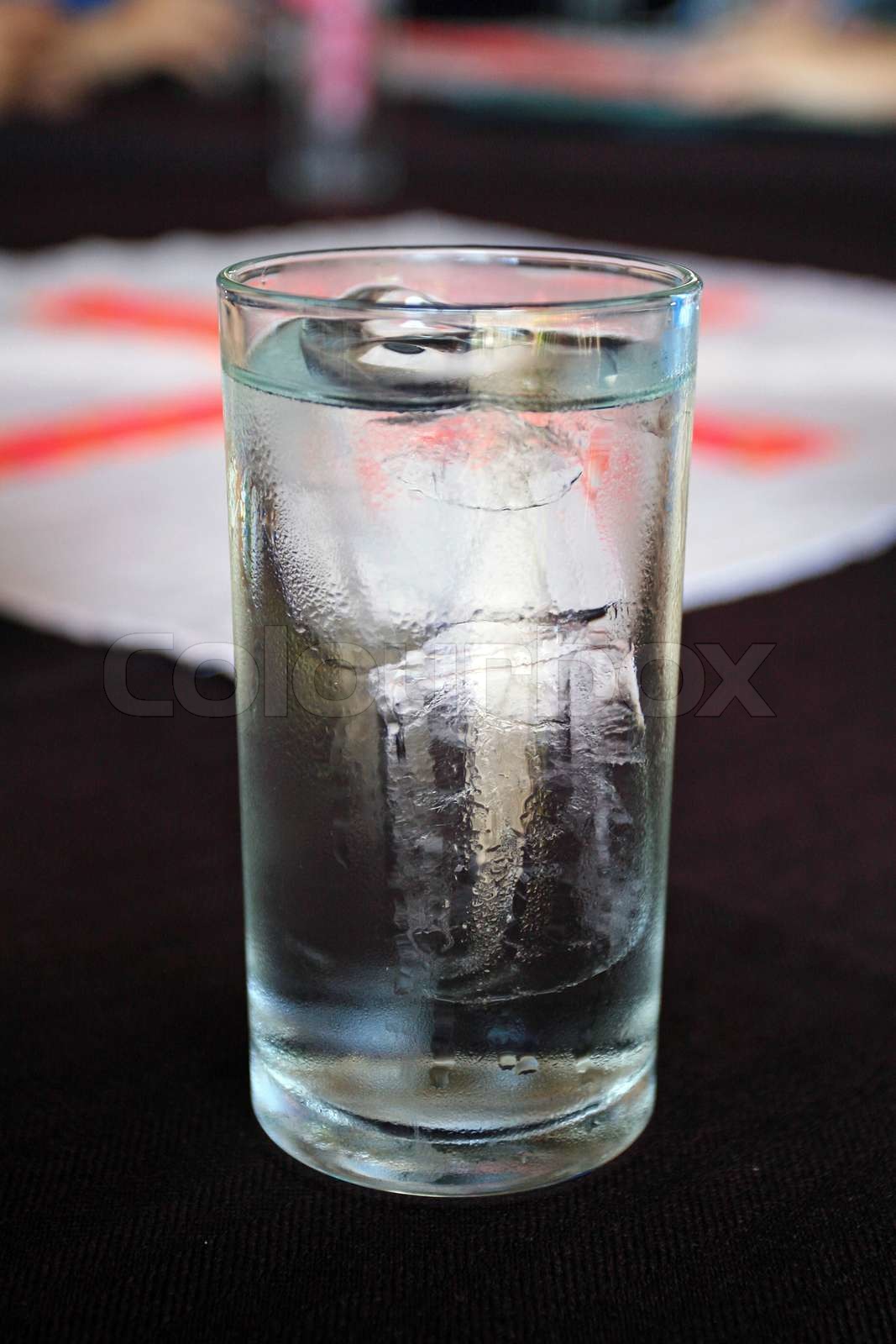 Glass of cold water | Stock image | Colourbox