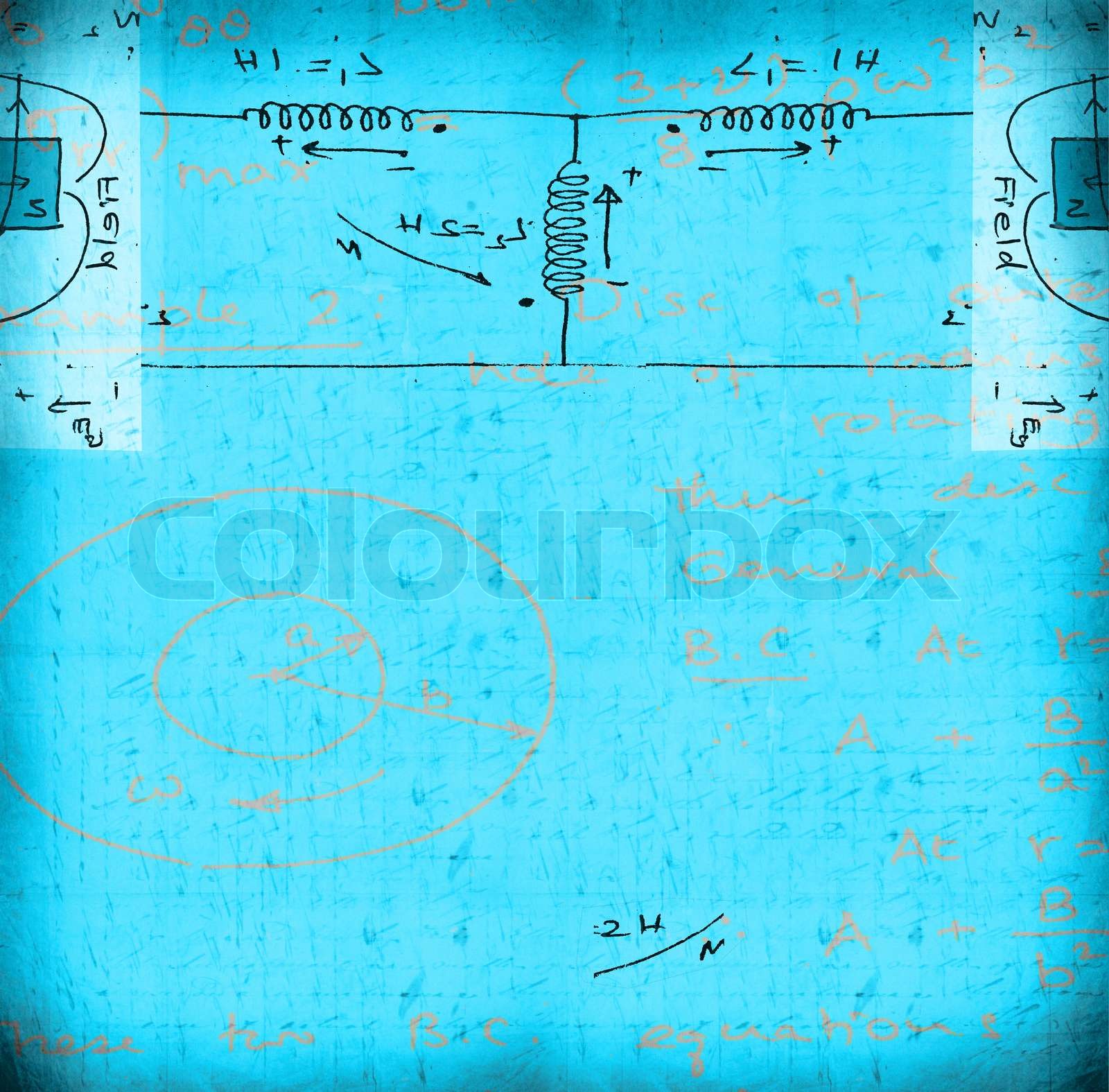 Mathematical Engineering Background | Stock image | Colourbox