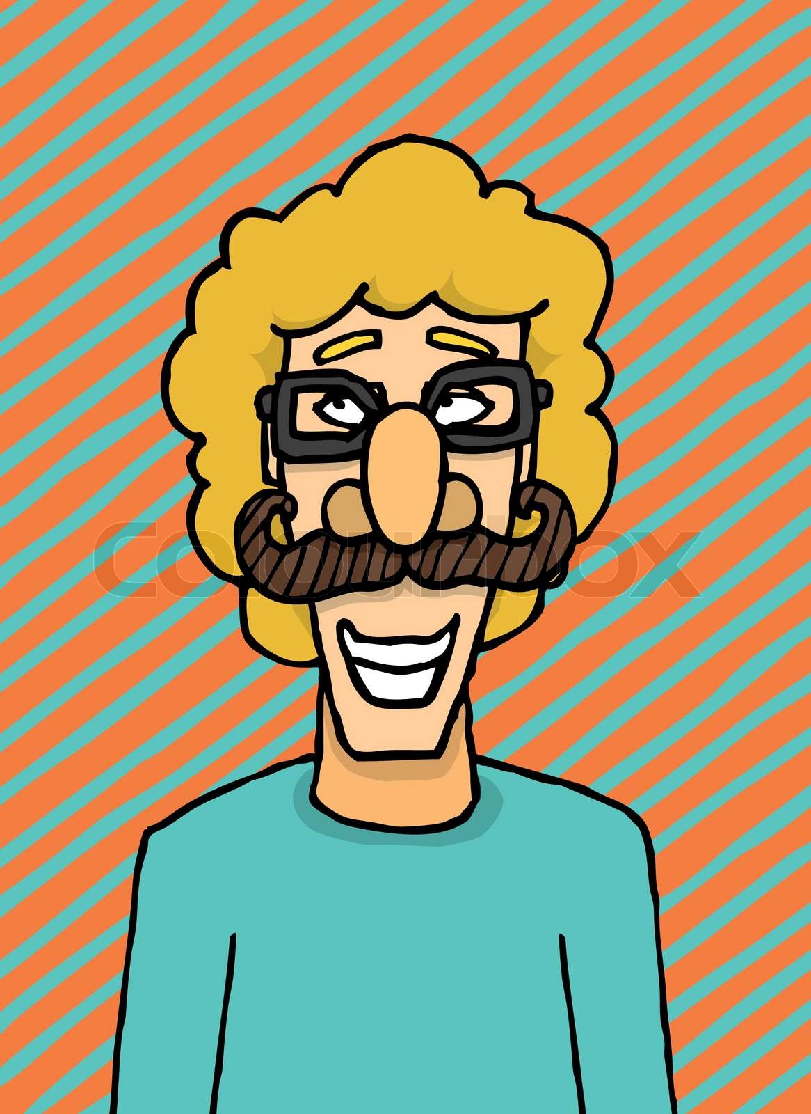 Guy in disguise / Costume | Stock vector | Colourbox