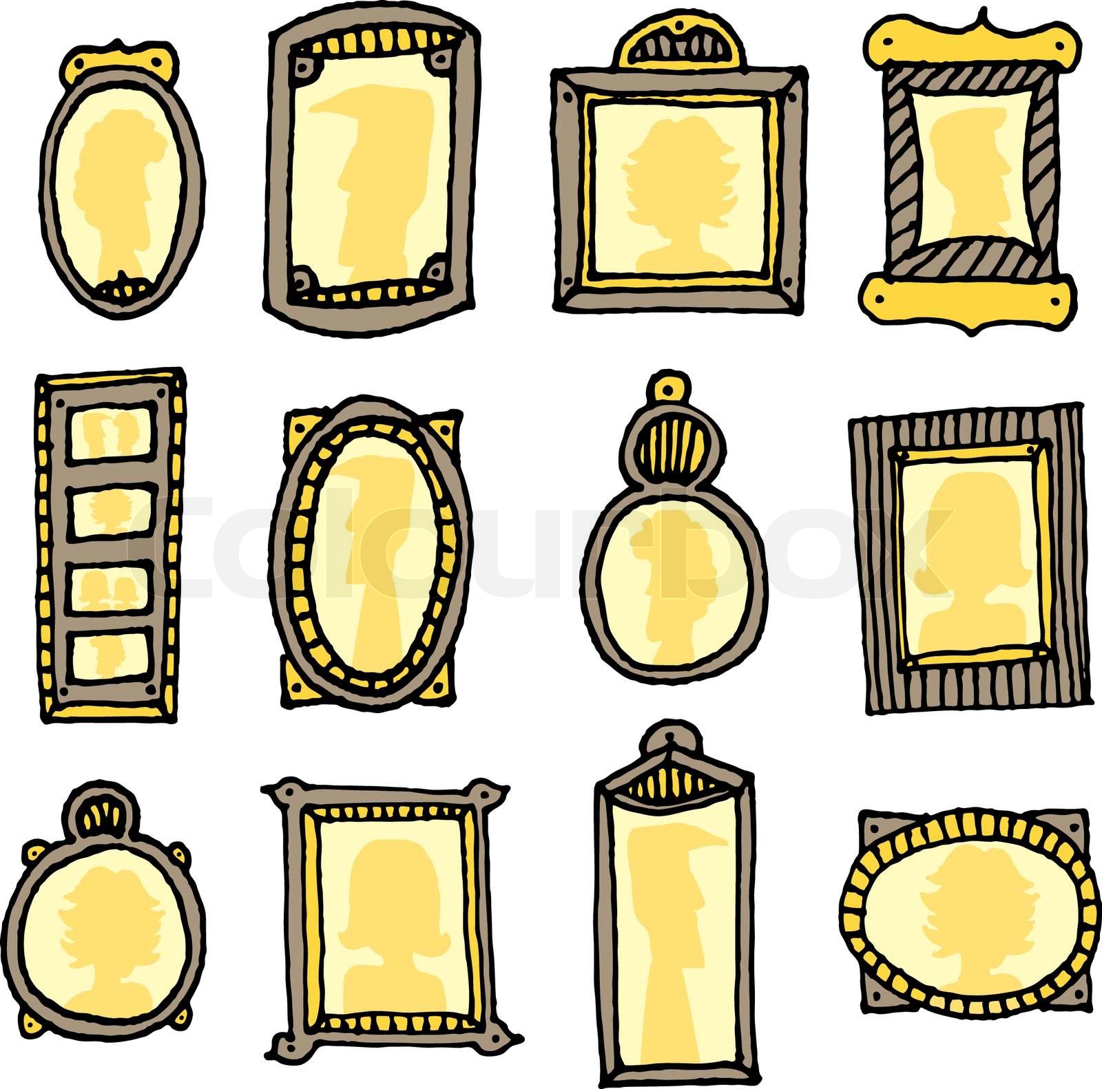 Retro cartoon picture frames | Stock vector | Colourbox