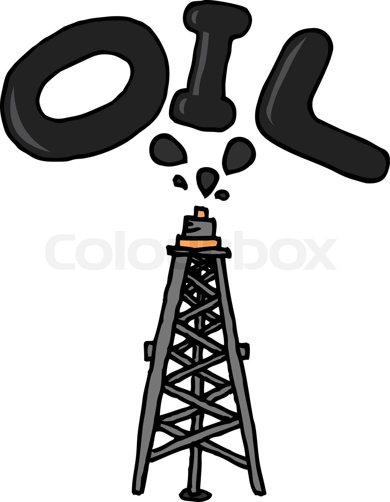 Oil coming out of pump | Stock vector | Colourbox