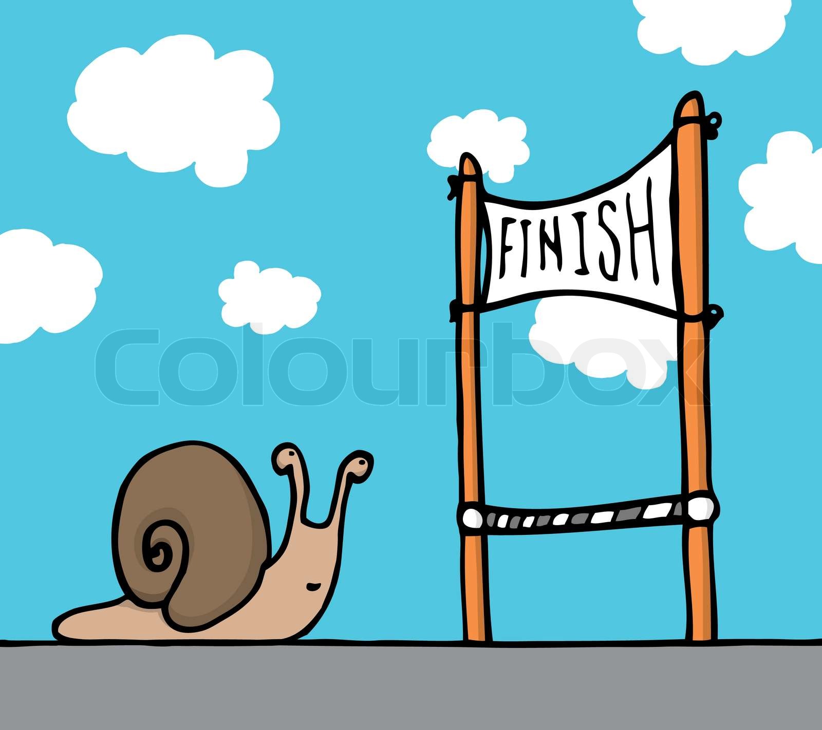 Snail N Sit M l Stock Vektor Colourbox