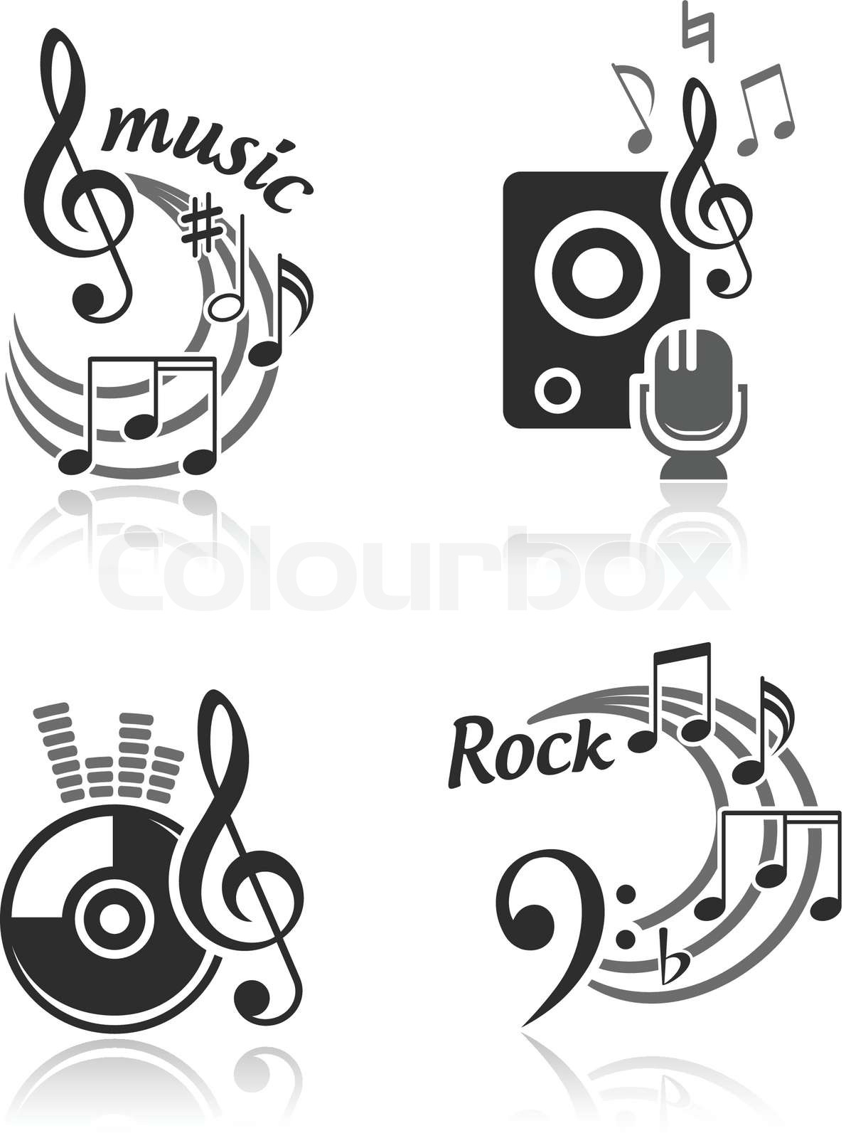 Music vector elements set | Stock vector | Colourbox