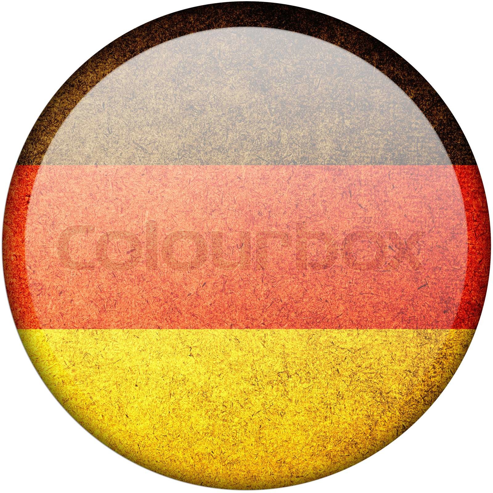 Germany button flag | Stock image | Colourbox