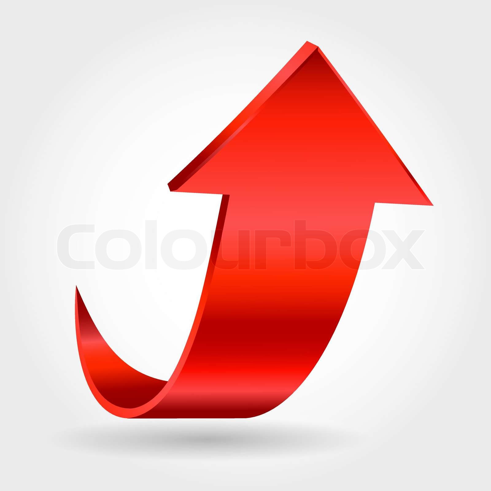 rød pil | Stock vektor | Colourbox