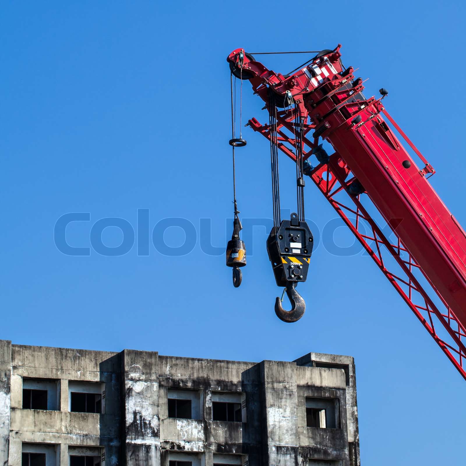 Crane working | Stock image | Colourbox