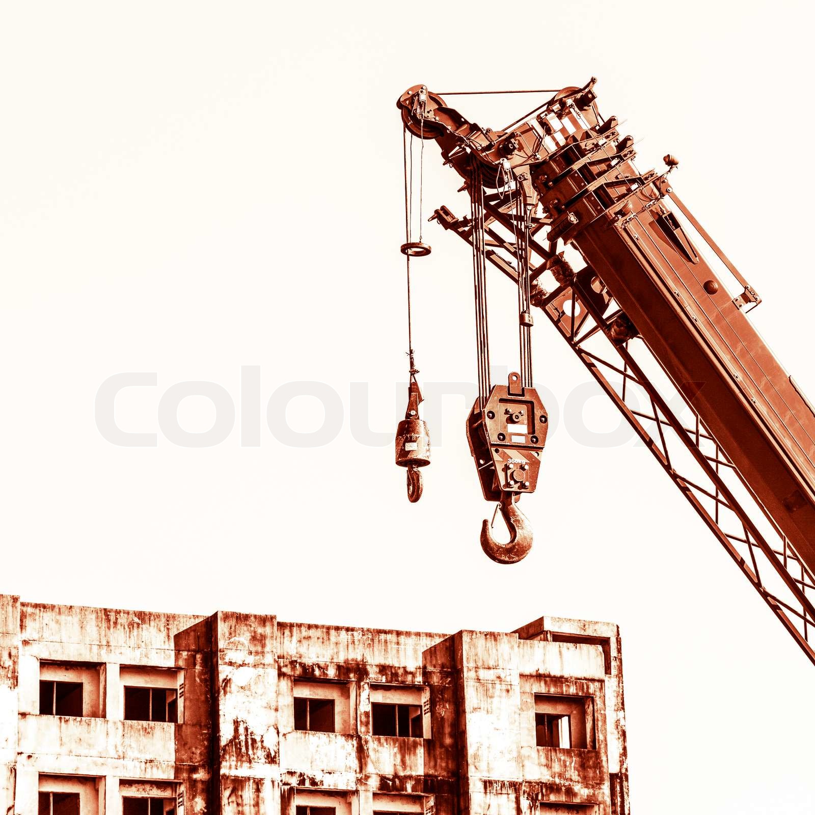 Kran arbeiten | Stock Bild | Colourbox