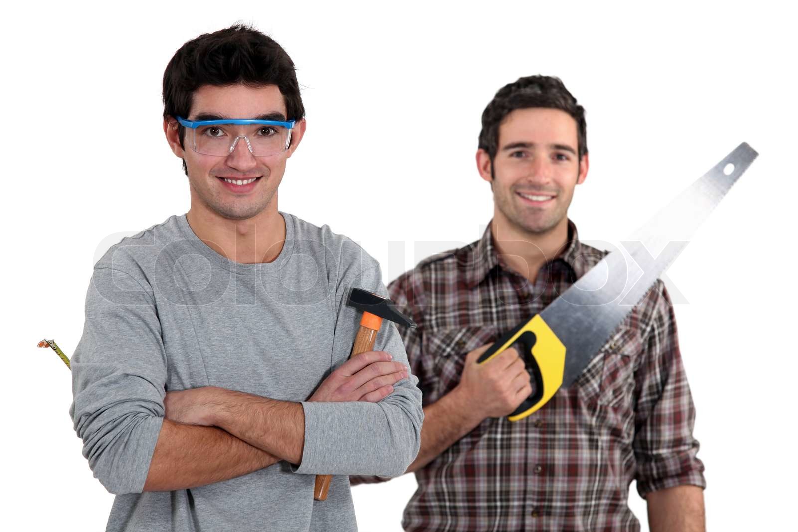 Zwei Handwerker | Stock Bild | Colourbox