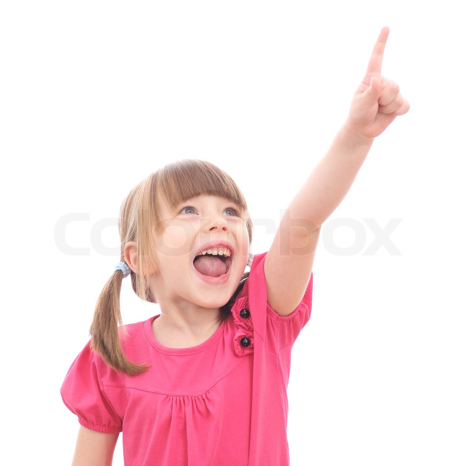 pige, der peger | Stock foto | Colourbox