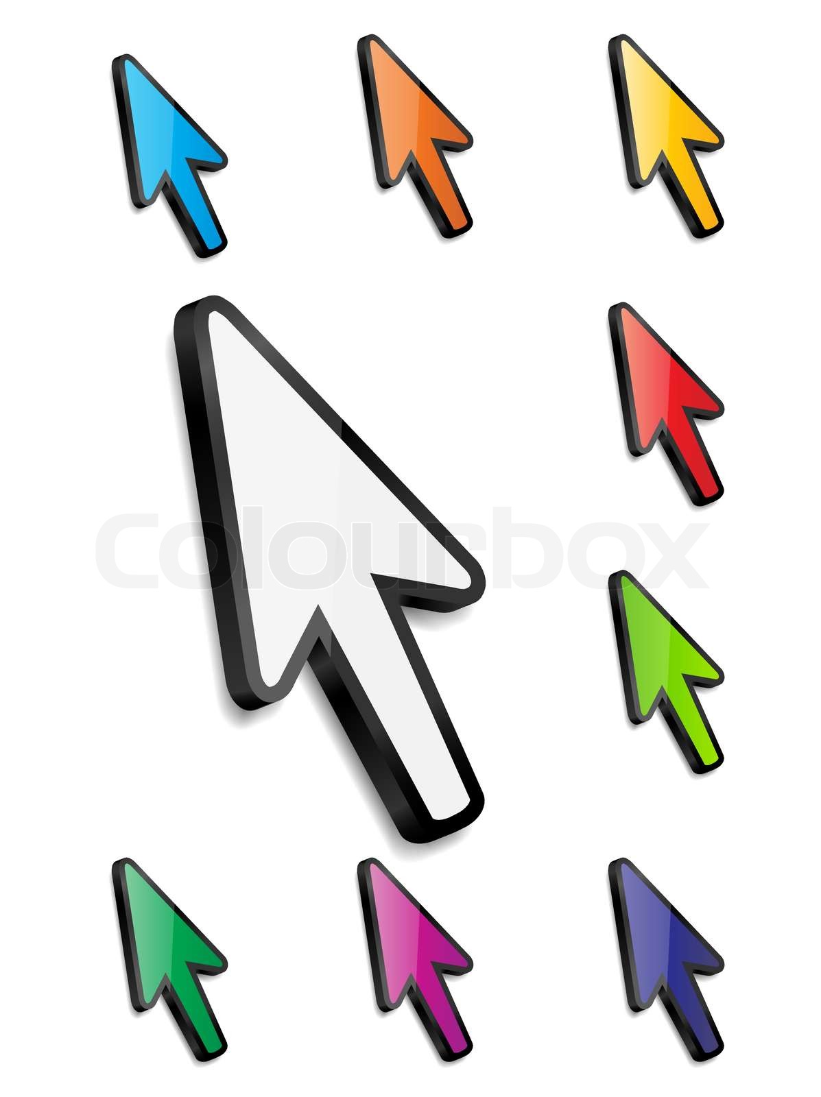 Maus-Pfeil Cursor Vektor-Illustration | Stock-Vektor | Colourbox