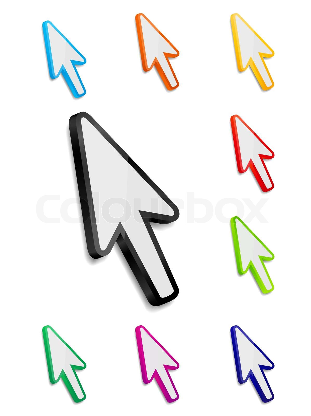 Mouse arrow cursor vector illustration | Stock vector | Colourbox