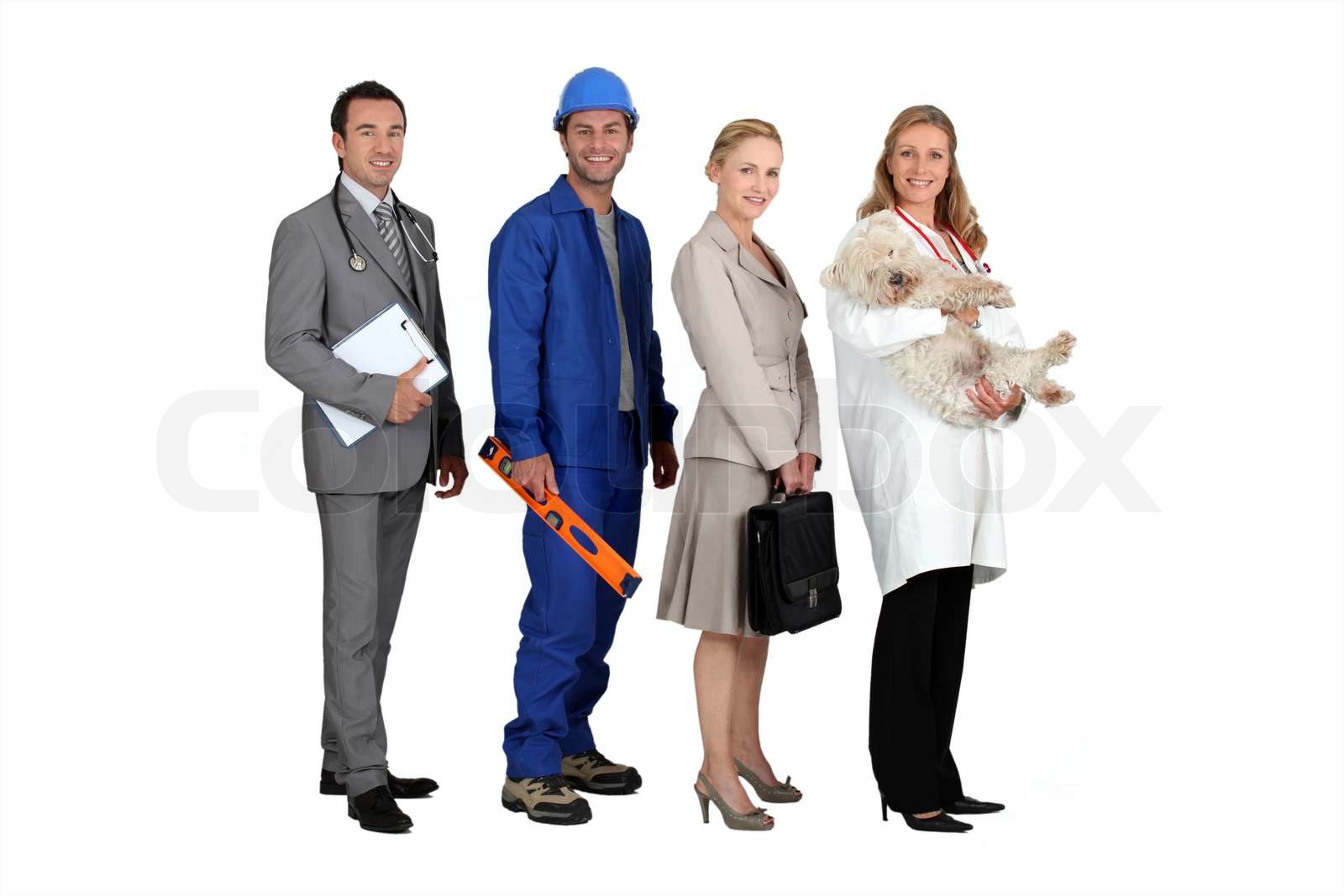 people from different professions | Stock image | Colourbox