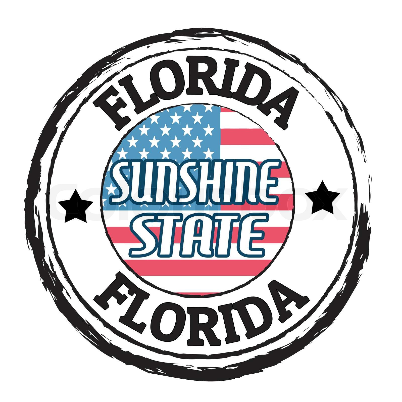 Florida, Sunshine State Stempel | Stock-Vektor | Colourbox