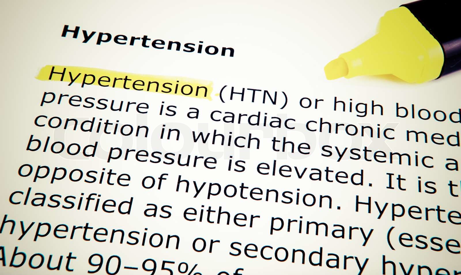 Hypertension | Stock image | Colourbox