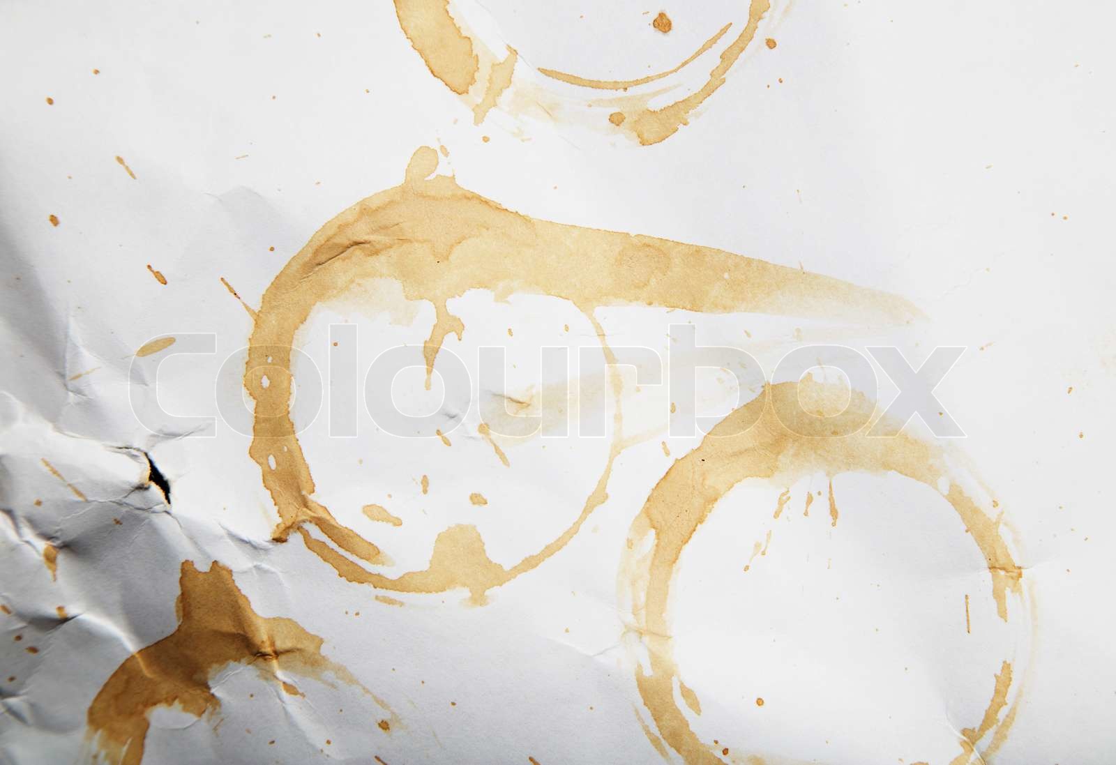 coffee stain on paper | Stock image | Colourbox