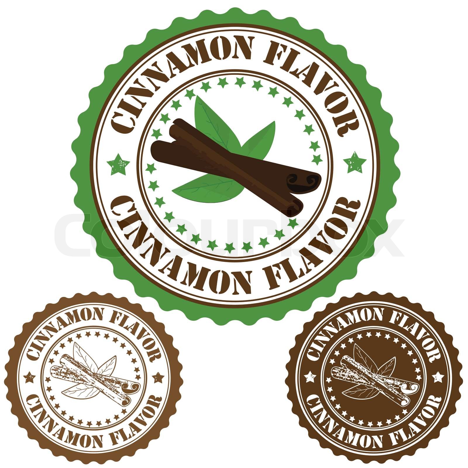 Cinnamon flavor stamp | Stock vector | Colourbox