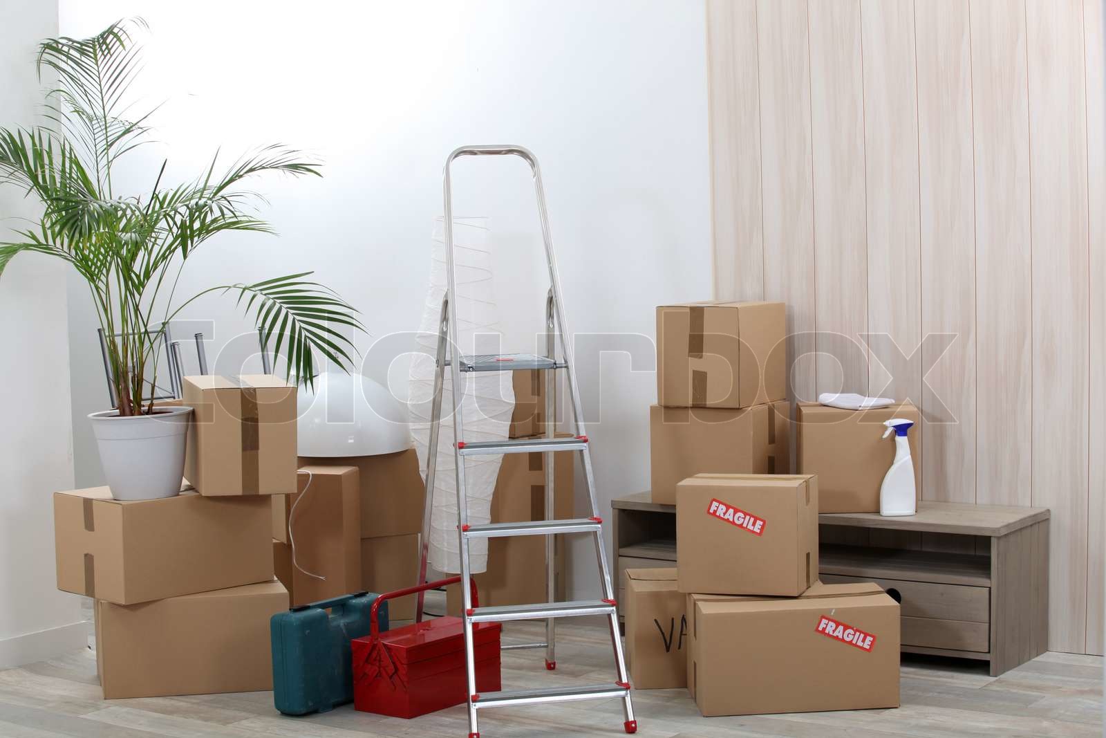 Moving boxes | Stock image | Colourbox