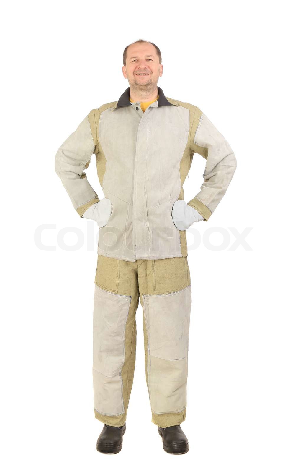 Man in welding clothes | Stock image | Colourbox