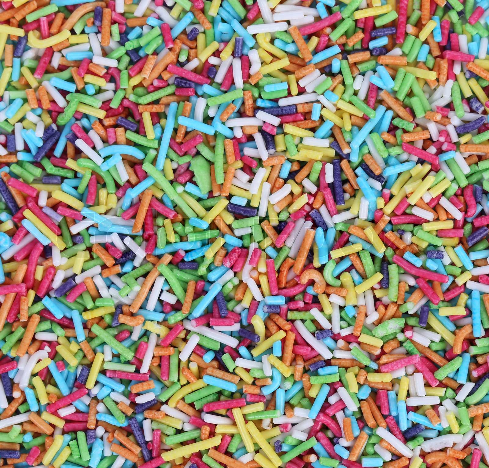 Colored sugar sprinkles decoration | Stock image | Colourbox