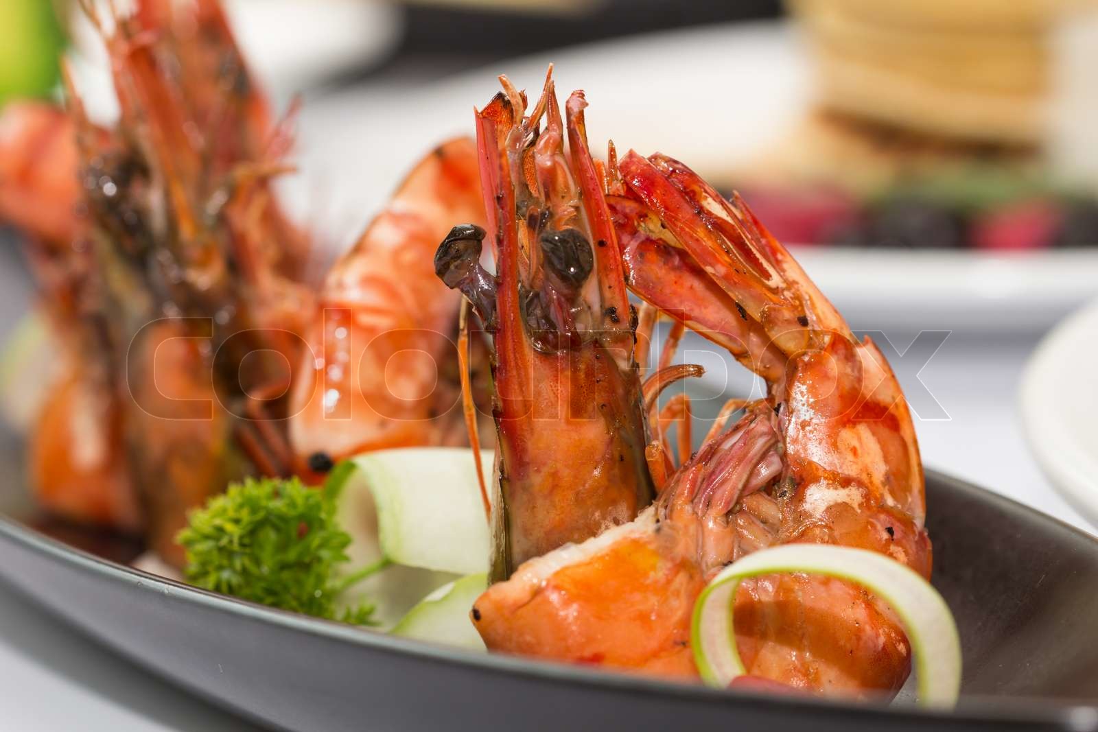 grillede rejer | Stock foto | Colourbox