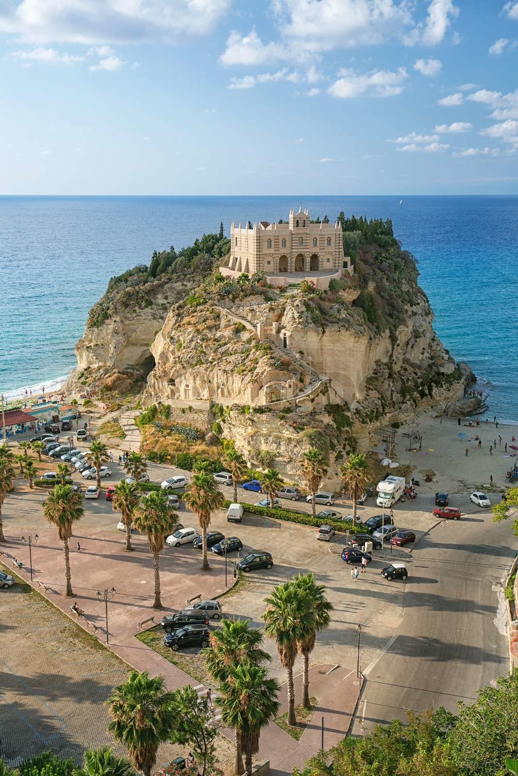 The south Italy, area Calabria, church of Tropea city | Stock image ...