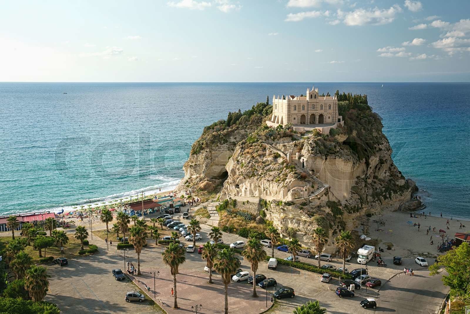 The south Italy, area Calabria, church of Tropea city | Stock image ...