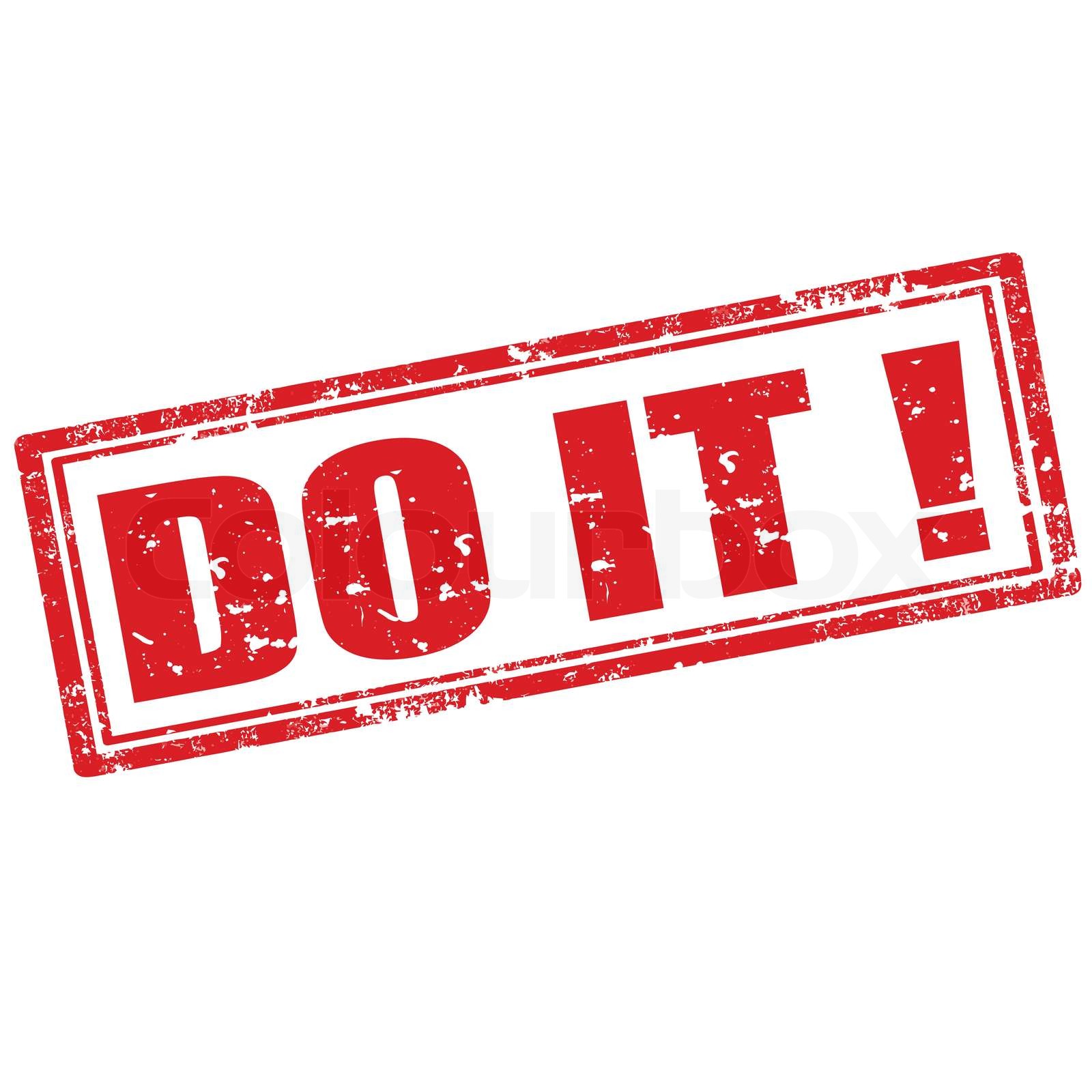 Do It Stamp Stock Vector Colourbox
