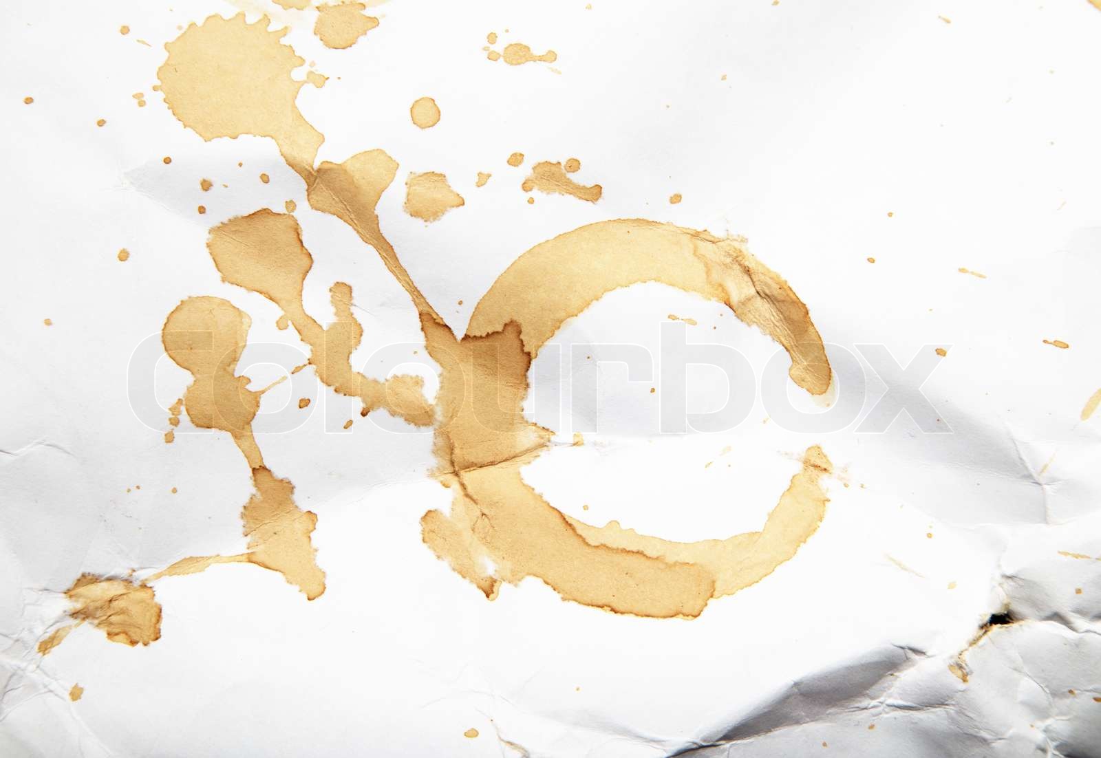 coffee stain on paper | Stock image | Colourbox