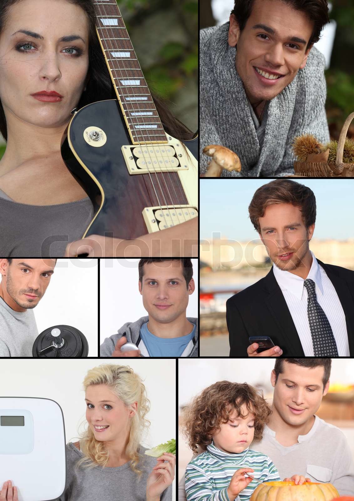 Daily Life Activities Stock Image Colourbox