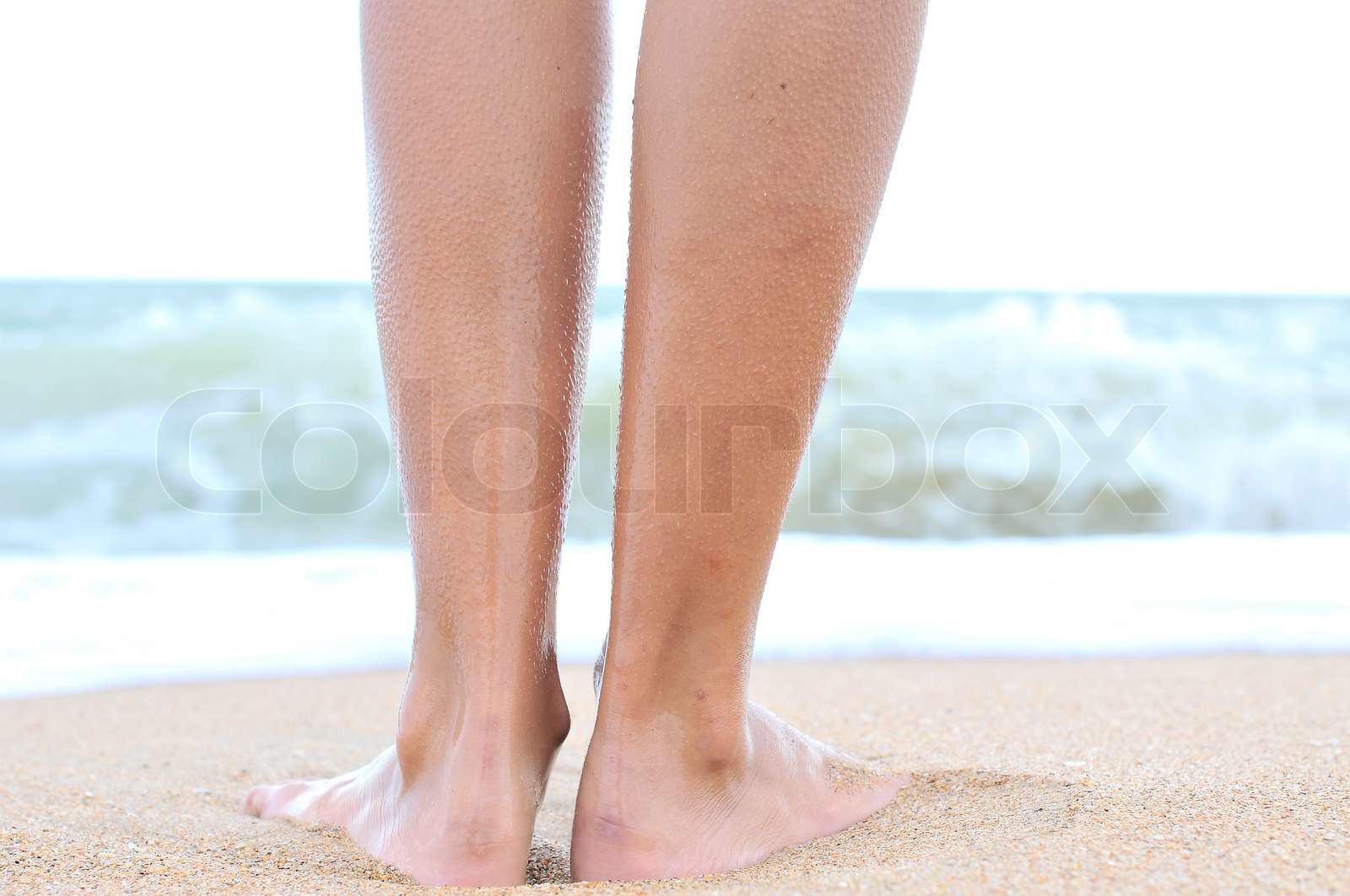 nice legs of a pretty girl | Stock image | Colourbox