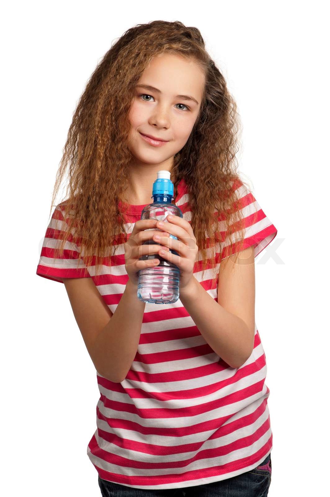Girl with water | Stock image | Colourbox