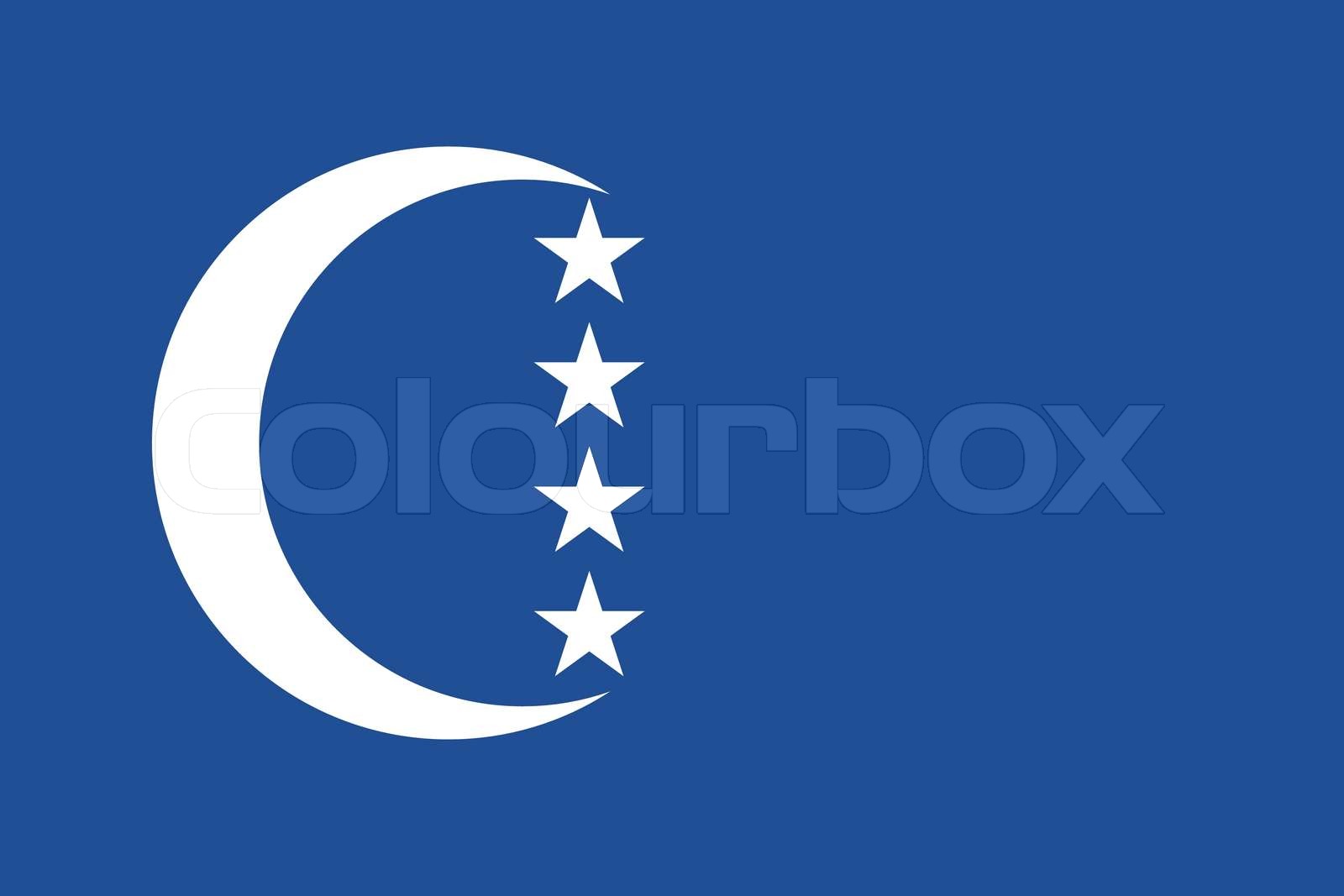 original and simple Grande Comore flag isolated vector in official ...