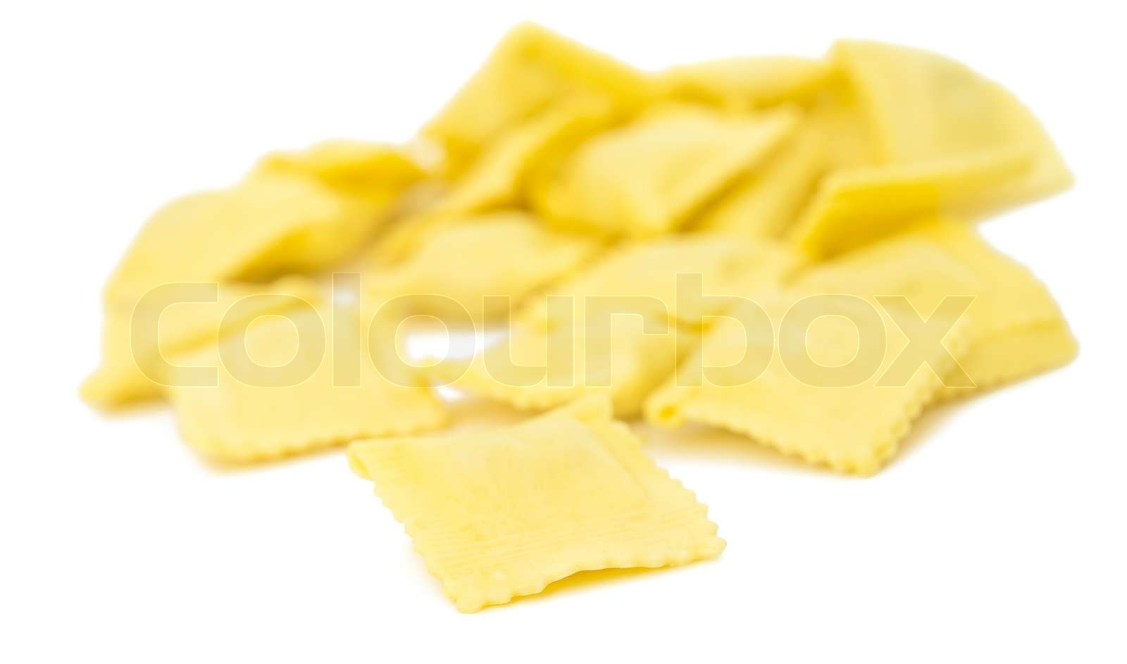 ravioli isolated | Stock image | Colourbox